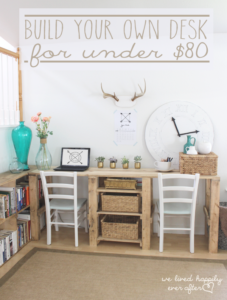 How to Build Your Own Desk Tutorial and Plans | We Lived Happily Ever After