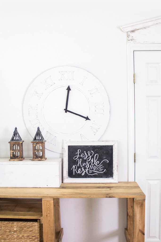 Free Chalkboard Printable “Less Hustle, More Rest” | We Lived Happily ...