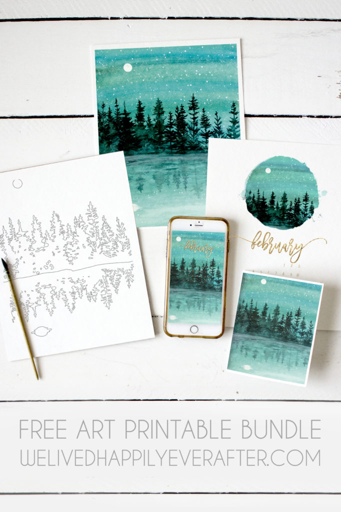 Free Art Printable Bundle - Download Includes Calendar, Mobile ...
