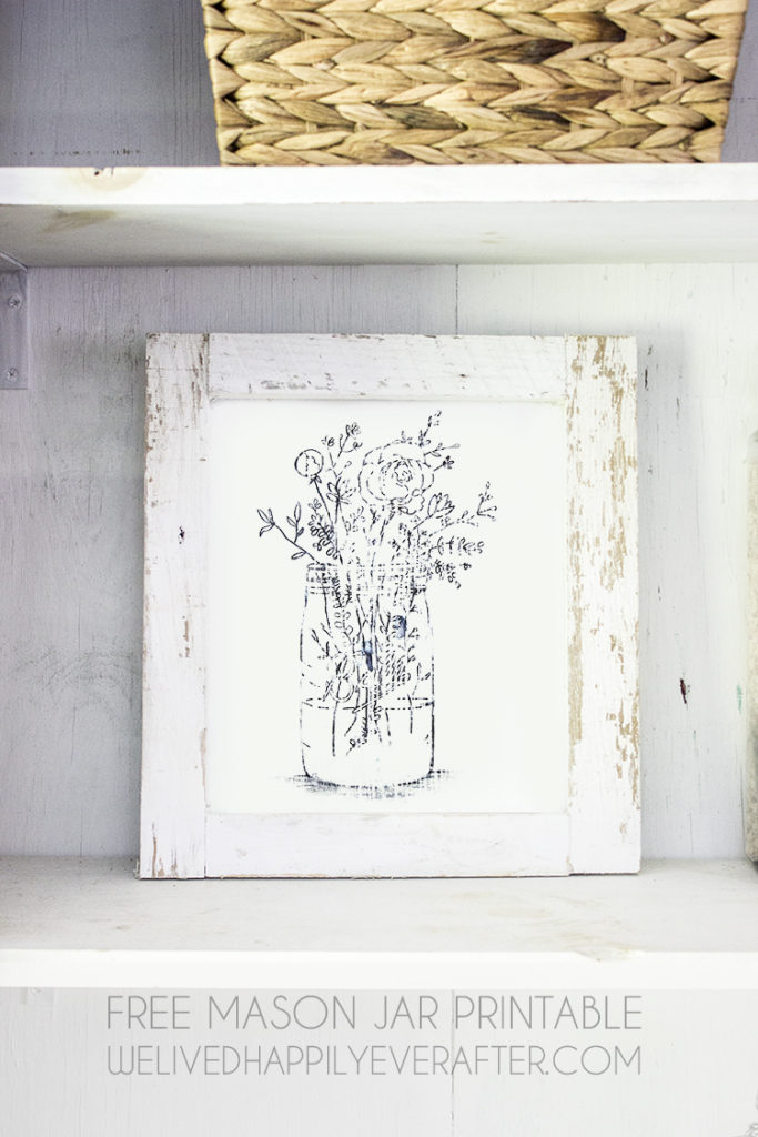 Free Vintage Ball Mason Jar Farmhouse Kitchen Printable | We Lived ...