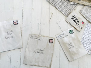 DIY Dear Santa Letter & Envelope Garland Christmas Tree Ornaments | We ...